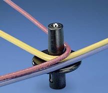 TJF-X PANDUIT, Harness Board T Junction, Nail Mount, 1.34" Bundle Dia ...