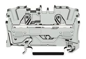 2016-1201 WAGO, DIN Rail Mount Terminal Block, 2 Positions, 20 AWG | Newark Electronics
