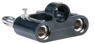 MDP-ST POMONA, Double Banana Plug with Solder Turret Terminals, Black ...