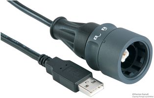 PXP6040/B/5M00 BULGIN LIMITED, USB Cable, USB Type B Plug, USB Type A ...