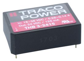 THB 3-2415 TRACO POWER, Isolated Through Hole DC/DC Converter, Medical, DIP | Newark Electronics