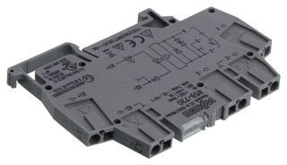859-730 WAGO, DIN Rail Mount Terminal Block, Optocoupler, 5 Positions ...