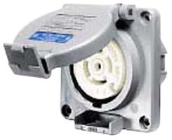 HBL2810SW HUBBELL WIRING DEVICES, Power Entry Connector, 30 A, Grey ...