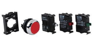 M22M-DL-R-K11-230R EATON CUTLER HAMMER, Industrial Pushbutton Switch, RMQ-Titan M22 Series, 22.3 ...