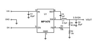 MP1470GJ-P - Monolithic Power Systems (mps) - DC-DC Switching Synchronous Buck Regulator, 4.7V ...