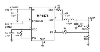 MP1475DJ-LF-P - Monolithic Power Systems (mps) - DC-DC Switching Synchronous Buck Regulator, 4 ...