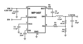 MP1497DJ-LF-P - Monolithic Power Systems (mps) - DC-DC Switching Synchronous Buck Regulator, 4 ...