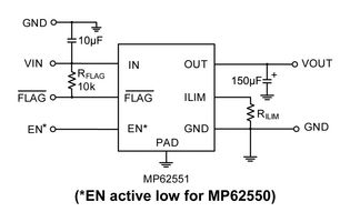 MP62550DJ-LF-P - Monolithic Power Systems (mps) - Power Load Distribution Switch, Active Low, 1 ...