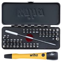 75980 WIHA, Micro Bit Set, 39 Pieces of Slotted, Phillips | Newark ...