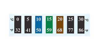 RLC-50-30/0-10 OMEGA, Etiqueta de Temperatura, Tira Reversible, 7 ...