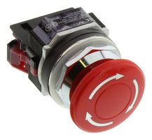 AVD301NUR IDEC, Emergency Stop Switch, SPST-NC, Pushlock Turn Reset ...
