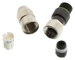 21031122405 HARTING, Sensor Connector, HARAX Series, M12, Receptacle, 4 Contacts, IDC / IDT ...