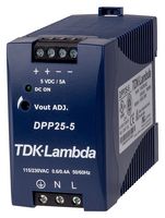 DPP25-5 TDK-LAMBDA, AC/DC DIN Rail Power Supply (PSU), 1 Output, 25 W | Newark Electronics