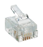 P 127 LUMBERG, Modular Connector, RJ14 Plug, 1 x 1 (Port), 6P4C, Cable ...