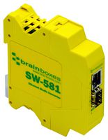 SW-581 BRAINBOXES, Ethernet Switch, Gigabit Ethernet, 10Mbps | Newark Electronics