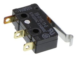 SS-01GL13-E-3T OMRON ELECTRONIC COMPONENTS, Microswitch, IP40, Subminiature, Simulated Roller ...