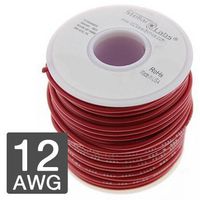 24-15892 MULTICOMP PRO, Wire, Hook Up Automotive, PVC, Red, 12 AWG, 3. ...