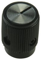 EH71-0E1S EHC (ELECTRONIC HARDWARE), Knob, Round Shaft, 3.175 mm, ABS (Acrylonitrile Butadiene ...