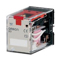 MY4IN AC110/120 (S) OMRON INDUSTRIAL AUTOMATION, Power Relay, 4PDT, 120 VAC, 5 A, MY Series ...