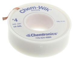10-50L CHEMTRONICS, Desoldering Braid, Chem-Wik®, Rosin | Newark ...