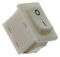 R1966AWHTWHTFS E-SWITCH, Rocker Switch, On-Off, SPST, Non Illuminated, Panel, Snap-In, White ...