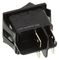 RB242D1121 E-SWITCH, Rocker Switch, IP54, Off-On, DPST, Non Illuminated, Panel, Snap-In, Black ...